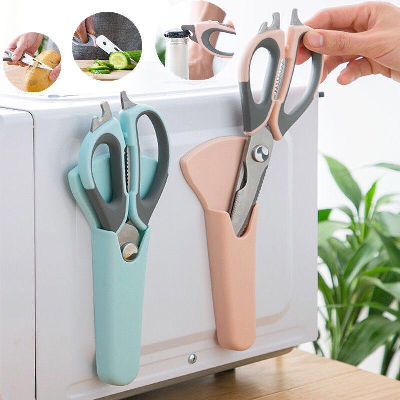 [10 in 1]Multifunctional magnetic refrigerator Kitchen scissors ...