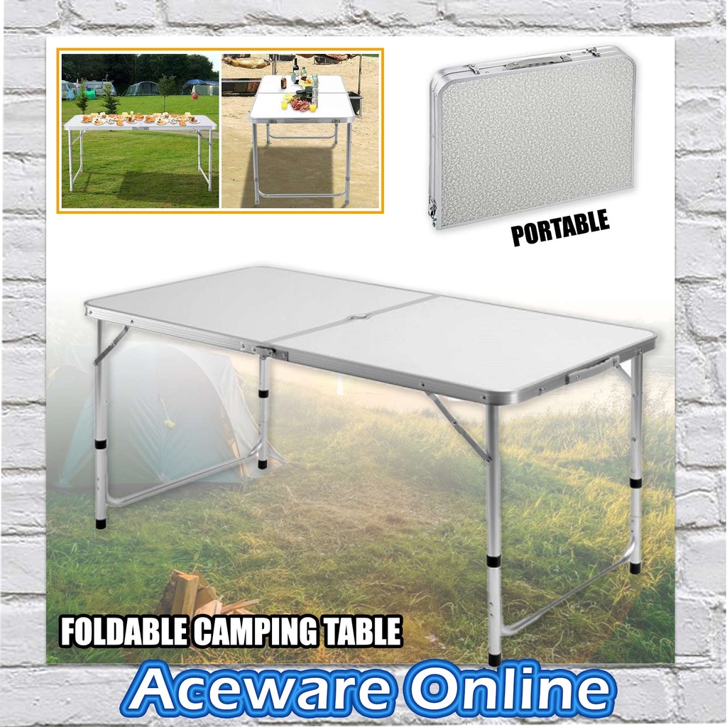 120 X 60CM FOLDING CAMPING TABLE Foldable Table Camping Meja Lipat ...