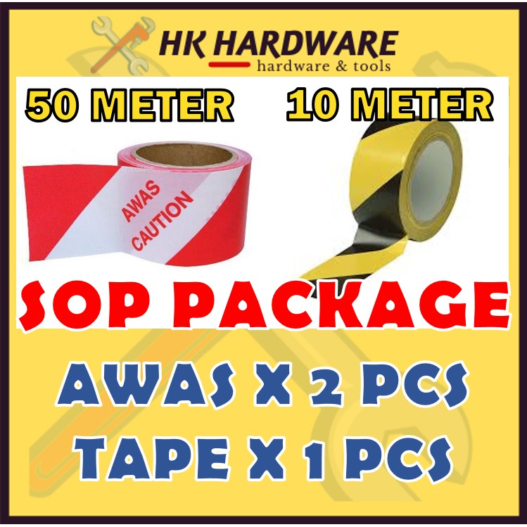 AWAS TAPE / PITA TALI AWAS / TAPE MERAH / GAM MERAH / CAUTION TAPE ...