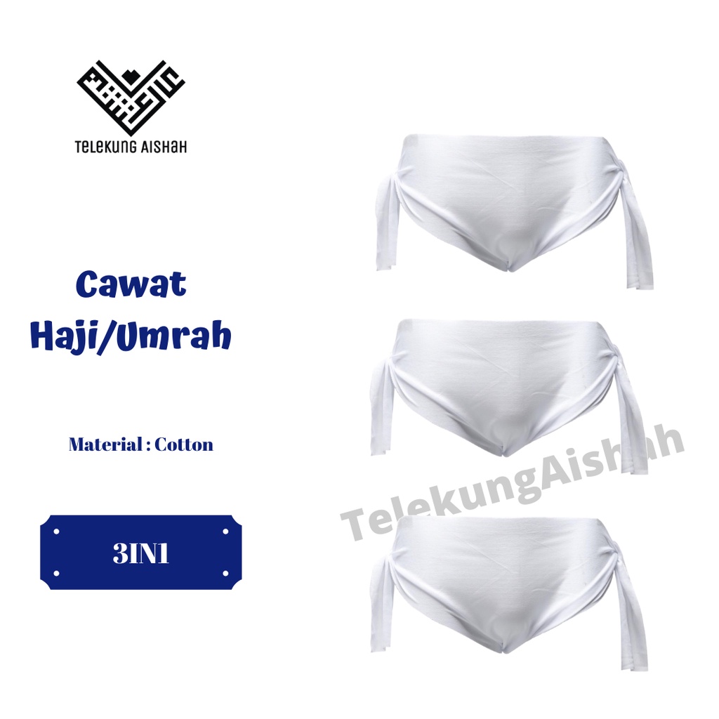 CAWAT IHRAM / MEN'S UNDERWEAR SET 3IN1 Haji Umrah | Shopee Malaysia