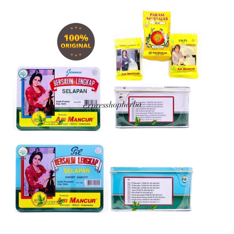 JAMU BERSALIN LENGKAP SELAPAN AIR MANCUR , PILIS , TAPEL , PARAM ...