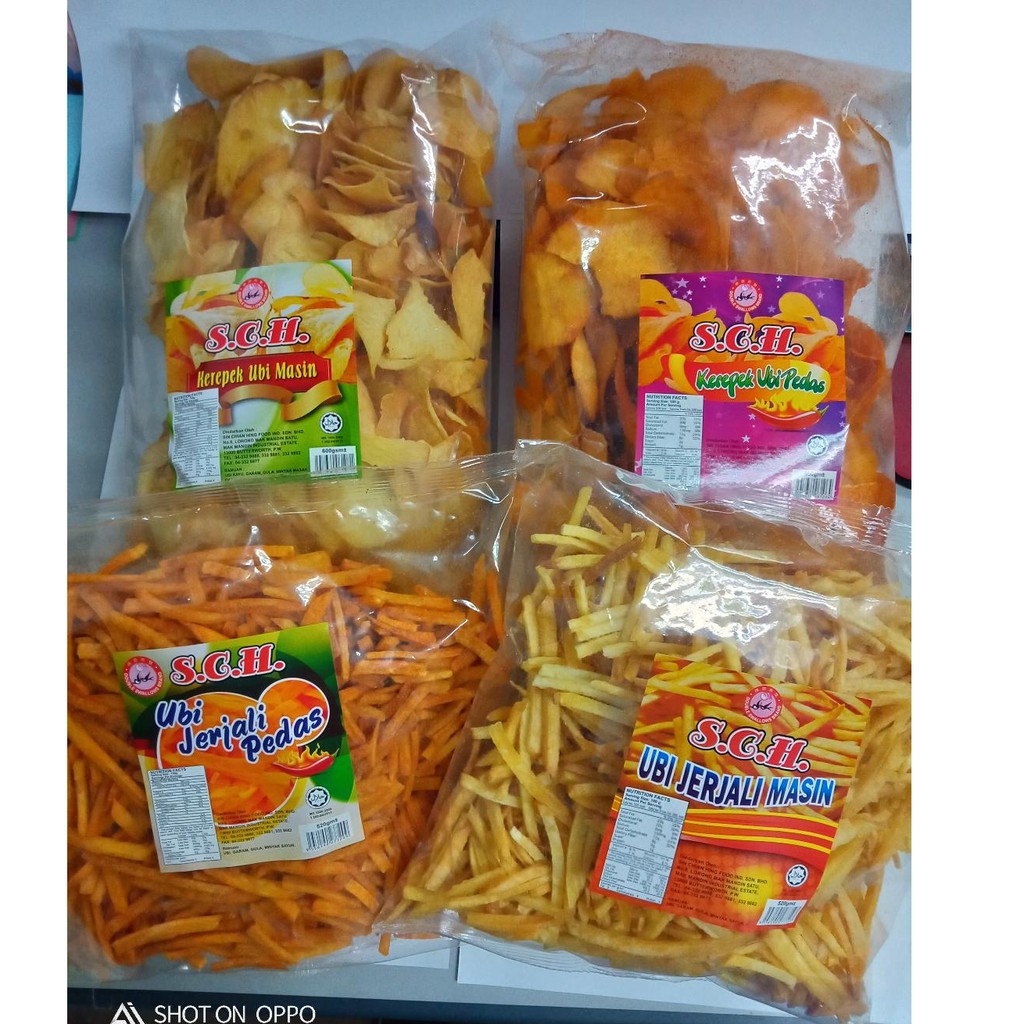 Kerepek Raya (Ubi Keping 600g & Ubi Jejari 520g) | Shopee Malaysia