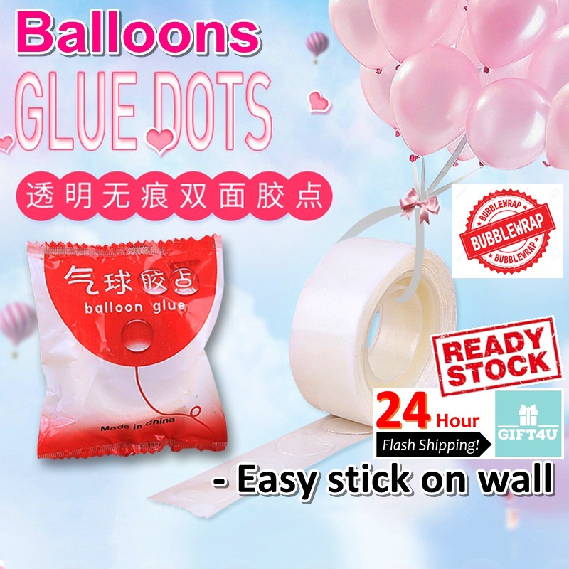 Balloon Tape Ballon Glue Balloon Dot Stick Double Tape Sticky Balloon ...