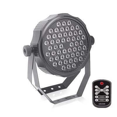 UKing 54LEDS Aluminum Par Can Stage Light with Remote Controller (BLACK ...