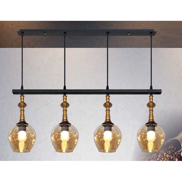 4-ball horizontal drop light NB3210 (With led bulbs) | Shopee Malaysia