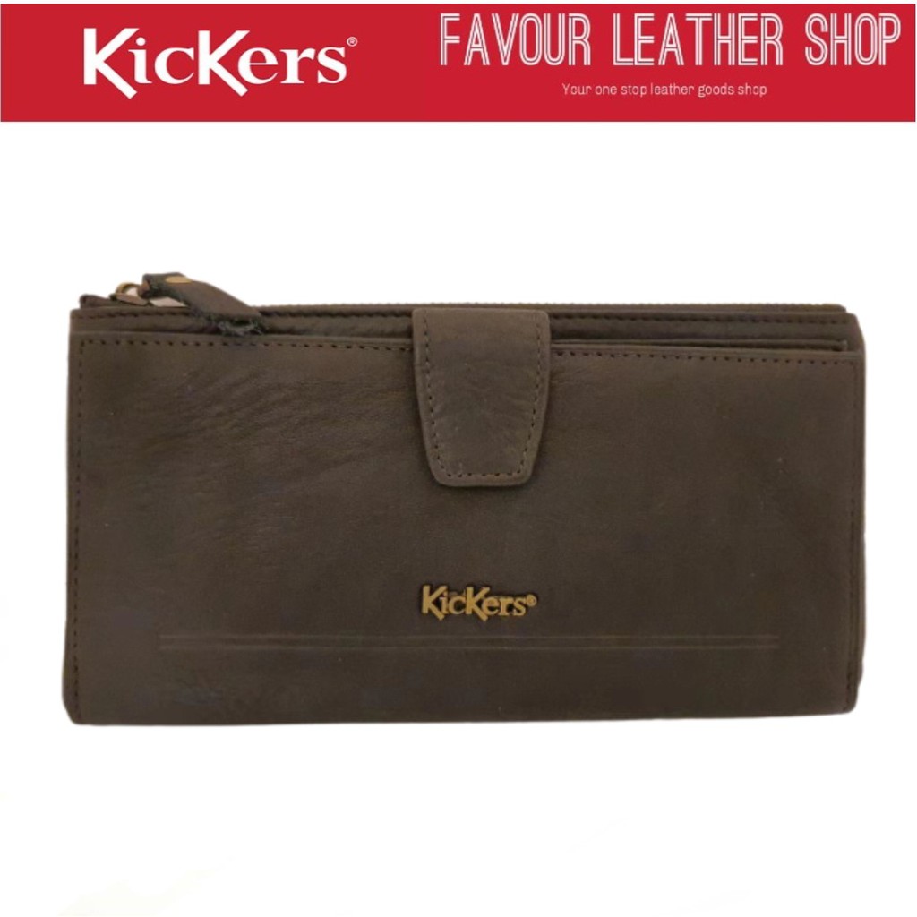 Kickers Genuine Leather Long Purse With ZIp (1KDMP-L-51425) | Shopee ...