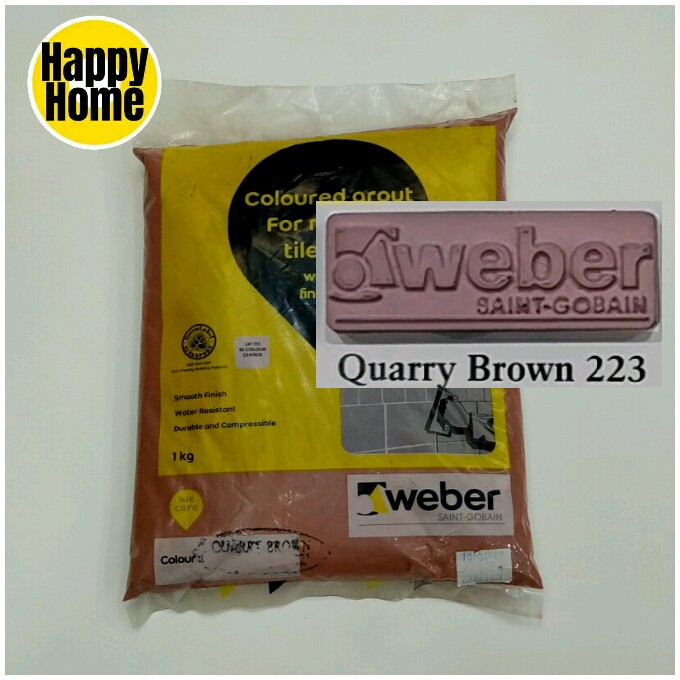 Weber 1 kg Standard Colours Fine Grout Coloured Grout For Narrow Wall ...