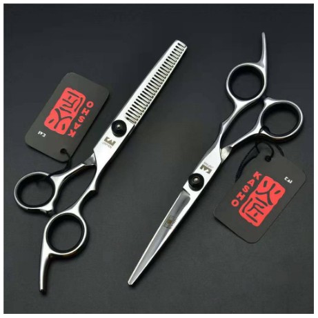 Gunting Rambut JAPAN KASHO 440C Silver Hair Scissors Barber Scissors Scissors Hair Cut | Shopee ...