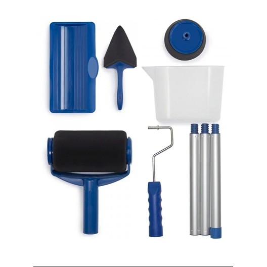 Aksesori Mengecat Cat Dinding Rumah 6 in 1 / Smart Paint Roller DIY ...