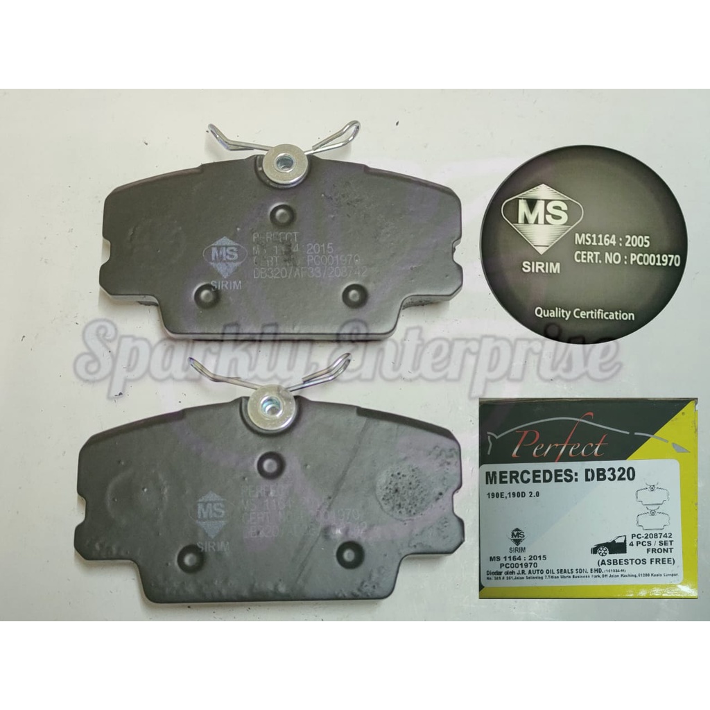 FRONT BRAKE PAD DB320 MERCEDES 190E 190D 2.0 | Shopee Malaysia