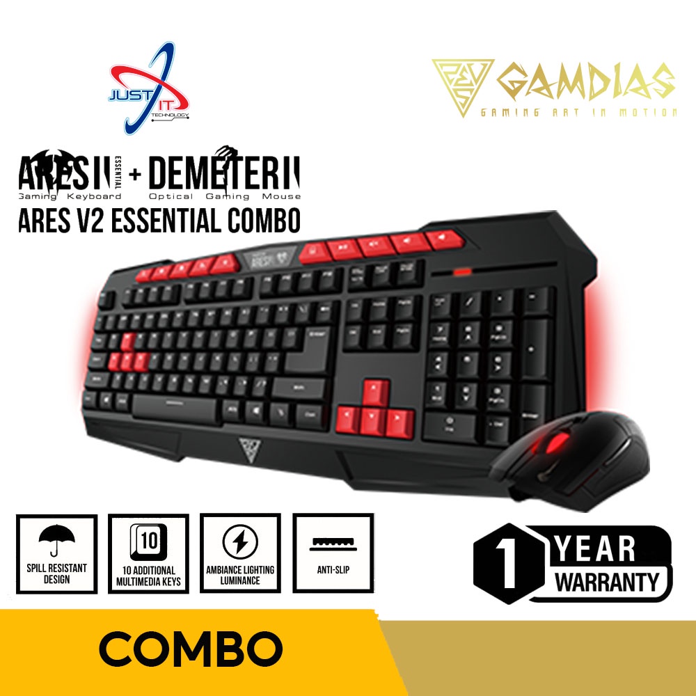 GAMDIAS ARES V2 ESSENTIAL COMBO Keyboard+ Mouse | Shopee Malaysia