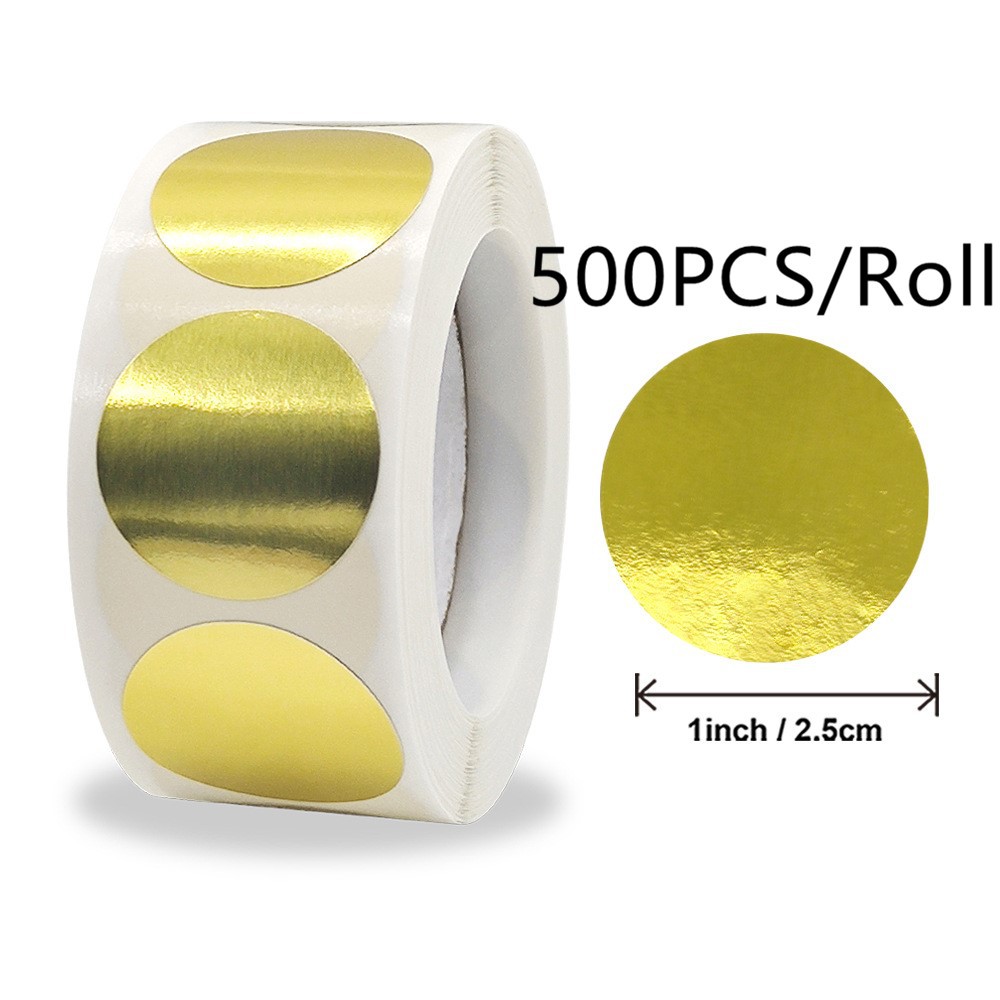 Blank Adhesive Sticker Round Sticker Transparent PVC Sealing Sticker ...