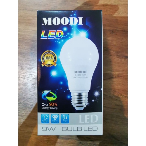 Moodi E27 LED Bulb 9w/12w/18w/30w/50w (Daylight/Warm White) | Shopee ...