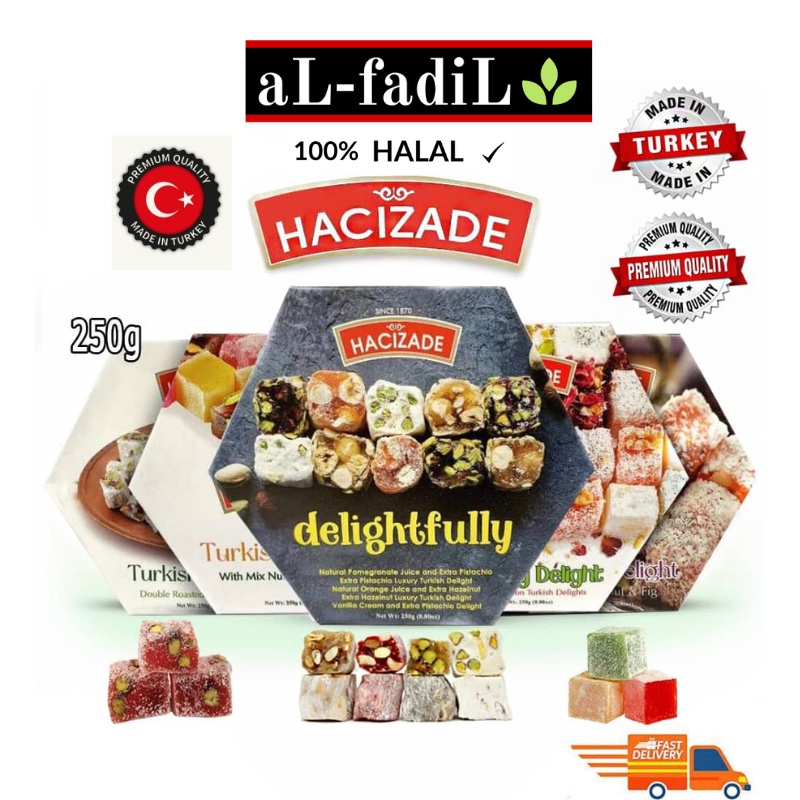 NEW! TURKISH DELIGHTS (13 variants) MANISAN DARI TURKI 250g | Shopee ...