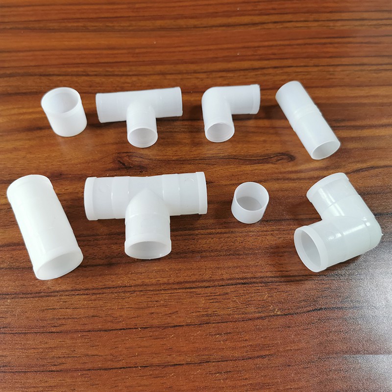 20 Pcs plastic pipe straight pipe tee joint fittings animal drinking ...