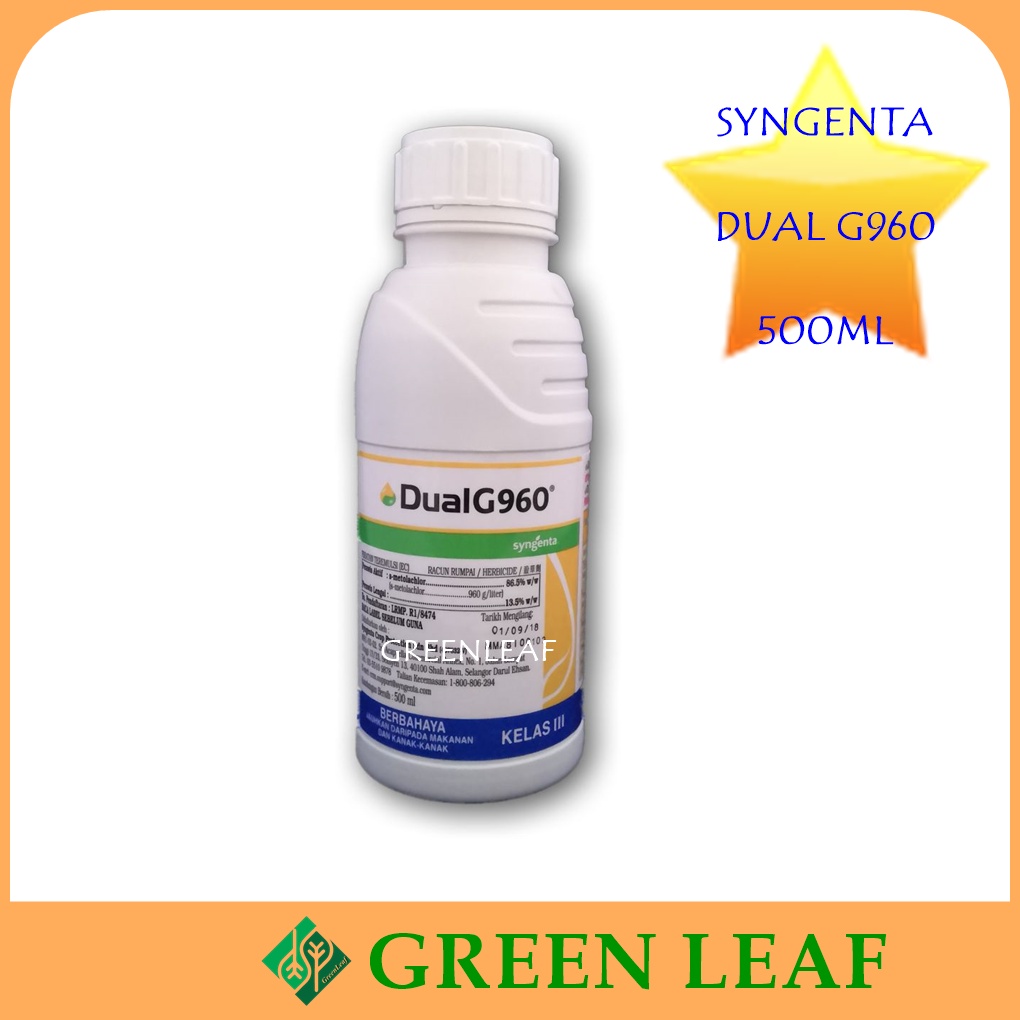 Dual G960 Syngenta 500ML S Metolachlor Racun Rumpai Rumput Pra Cambah Pre Emergent Herbicide ...