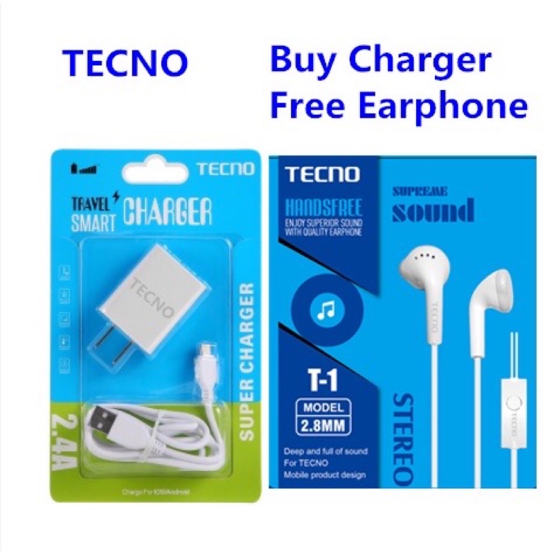 Tecno Fast Charger 2.1A Quick 2in1 Travel For Android Micro Free ...