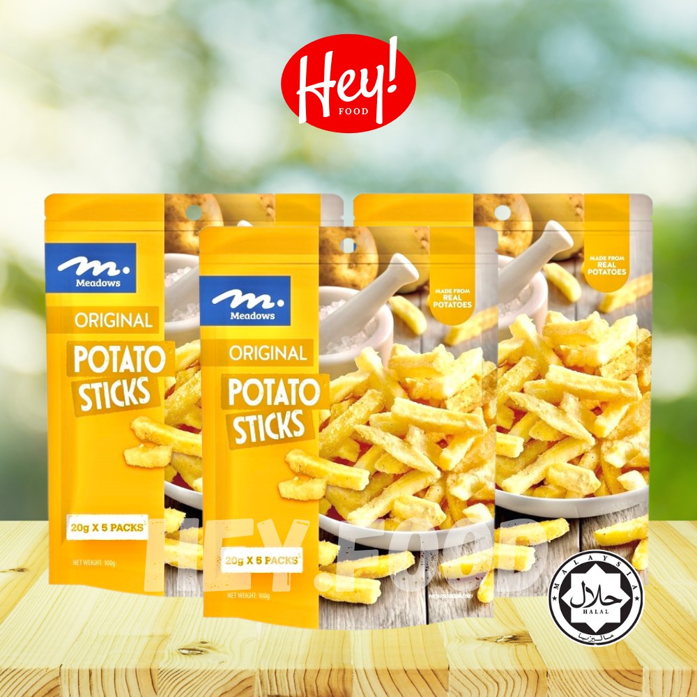 MEADOWS Potato Sticks (20g x 5 packs) Truffle/ Tomato/ Original/ BBQ ...