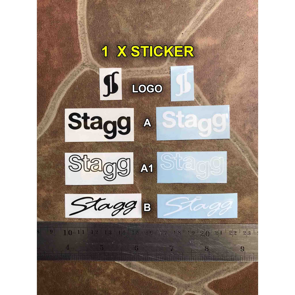 Stagg Guitar Sticker Sticker Electric Acoustic Headstock Ukulele Bass ...