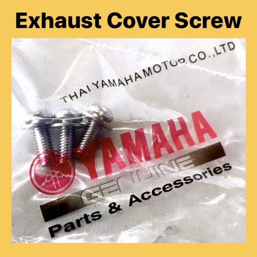 (3PCS) SCREW EXHAUST SCREW MUFFLER COVER SKRU YAMAHA Y15 V1 V2 & LC135 ...