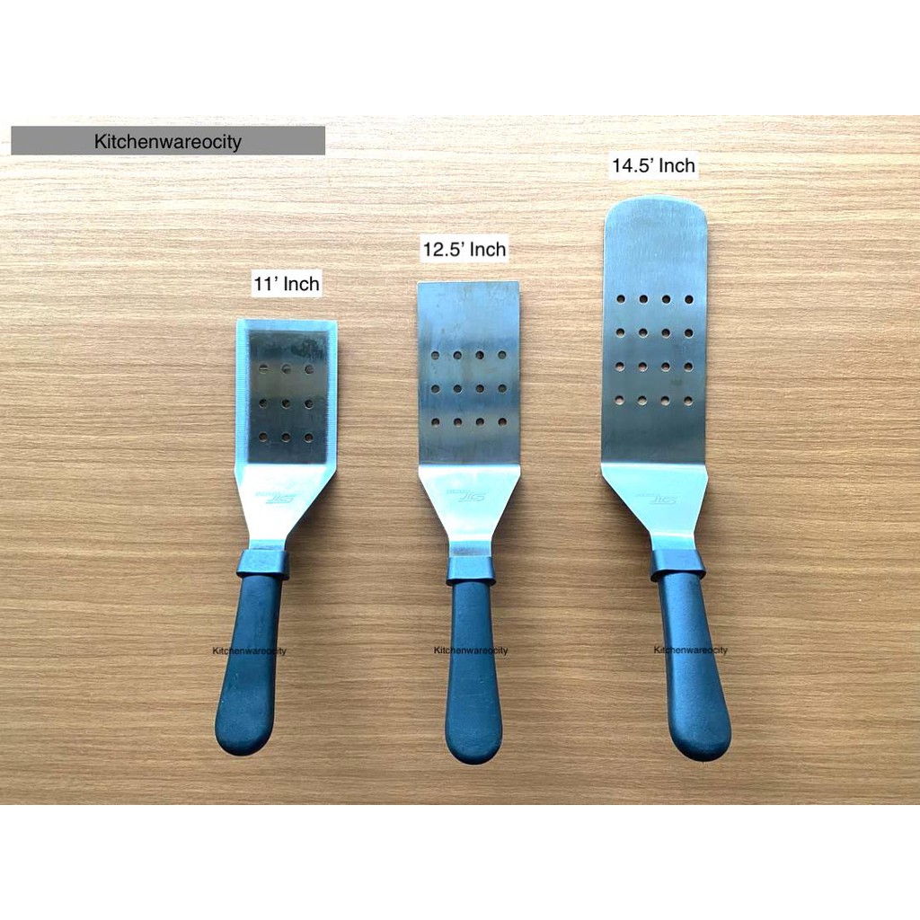 Plastic Handle Stainless Steel Turner With Hole / Tangkai Plastik Sudip ...