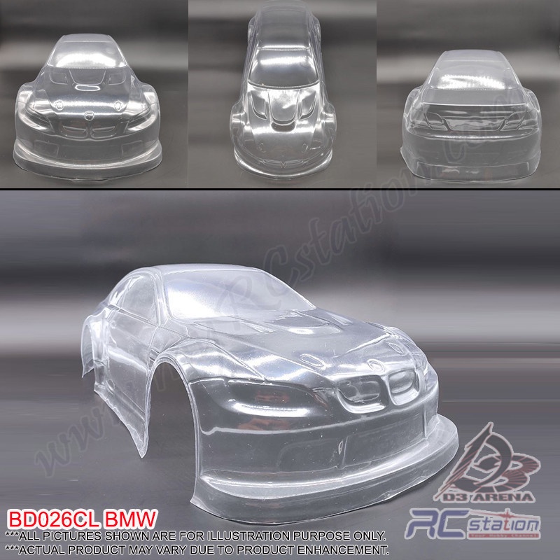 PVC 1/10 Clear Body Shell - BMW M4 W:185 WB:260 - BD026CL | Shopee Malaysia