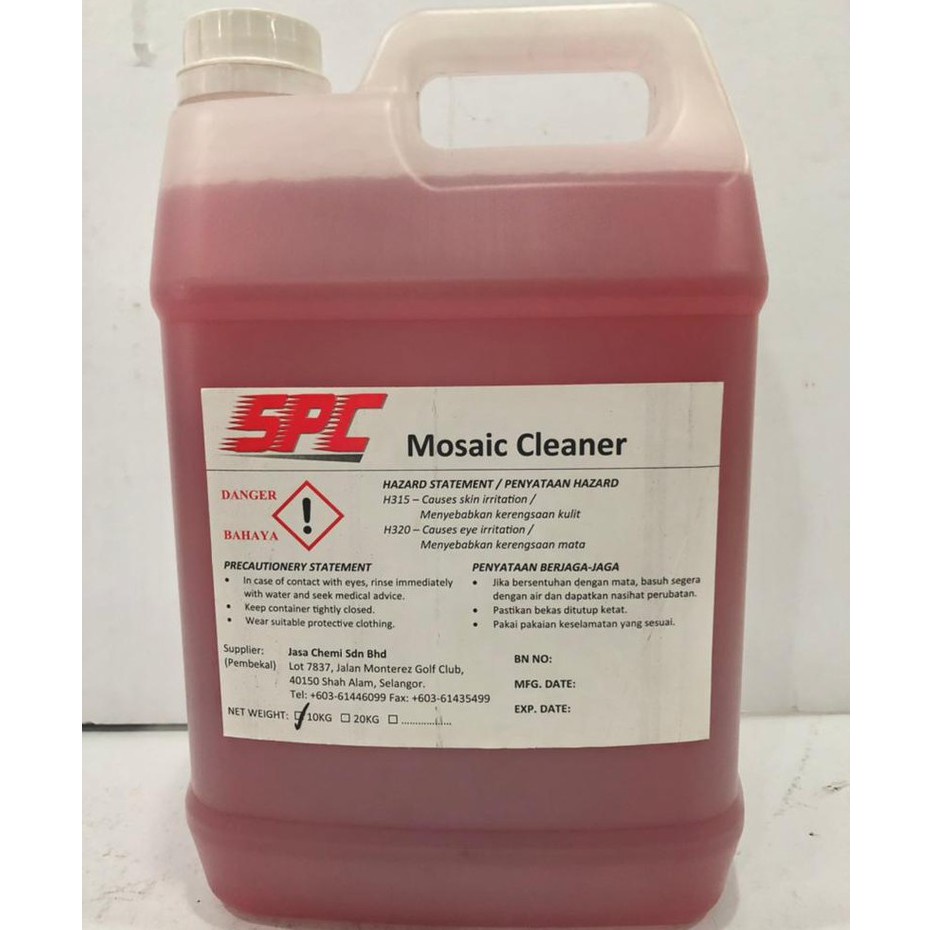 (5L) SPC MOSAIC Clean Liquid Ceramic Surfaces Heavy Duty Cecair Cuci ...