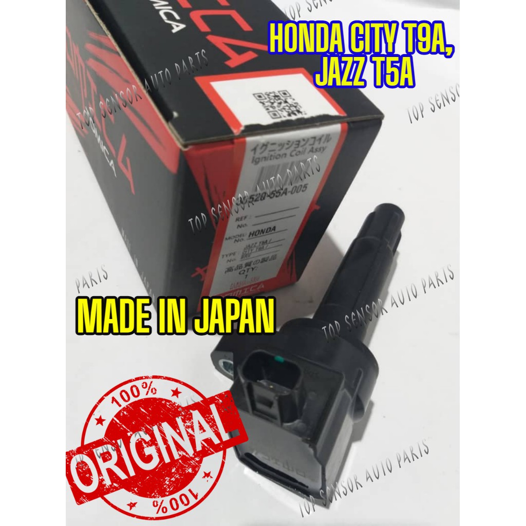TOMICA PLUG IGNITION COIL 30520-55A-005 HONDA CITY T9A, JAZZ T5A, MADE ...