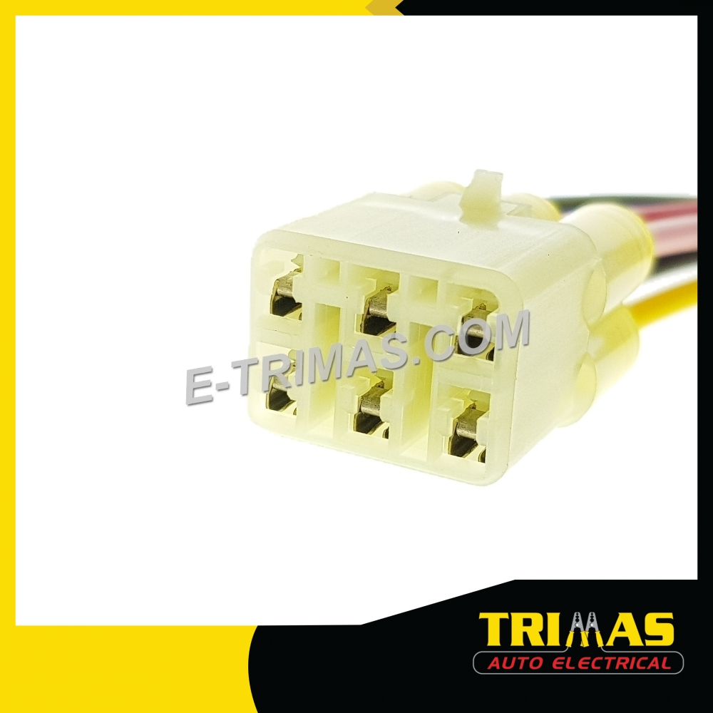 6 Pin Waterproof Motorcycle Female Socket Connector | Shopee Malaysia