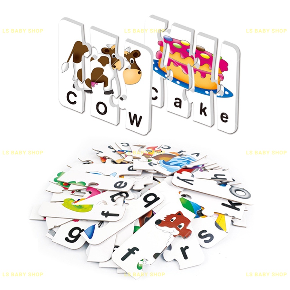 Match-It Spelling / Mathematics Counting Jigsaw Puzzle Educational Toys ...
