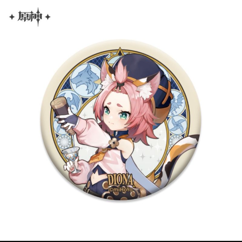 Hoyoverse Mihoyo genshin impact character badge monstadt fischl mona ...