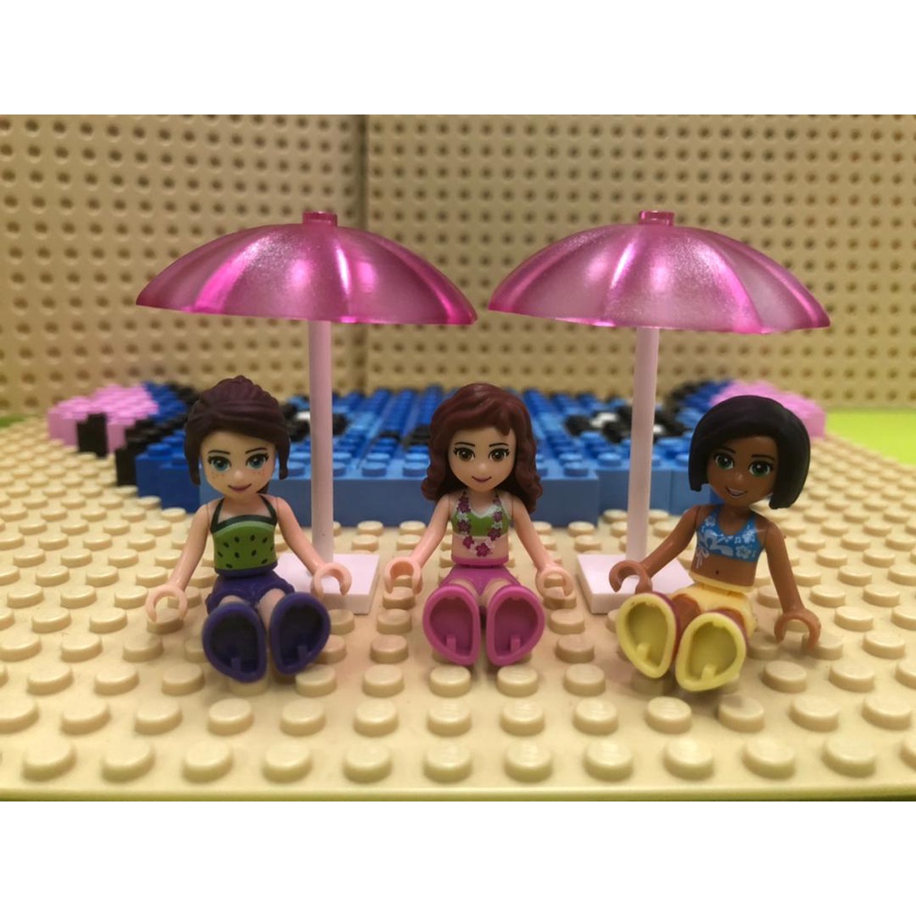 [Ready Stock] LEGO Part Parasol Transparent and Support 2x2x5 Bar on ...