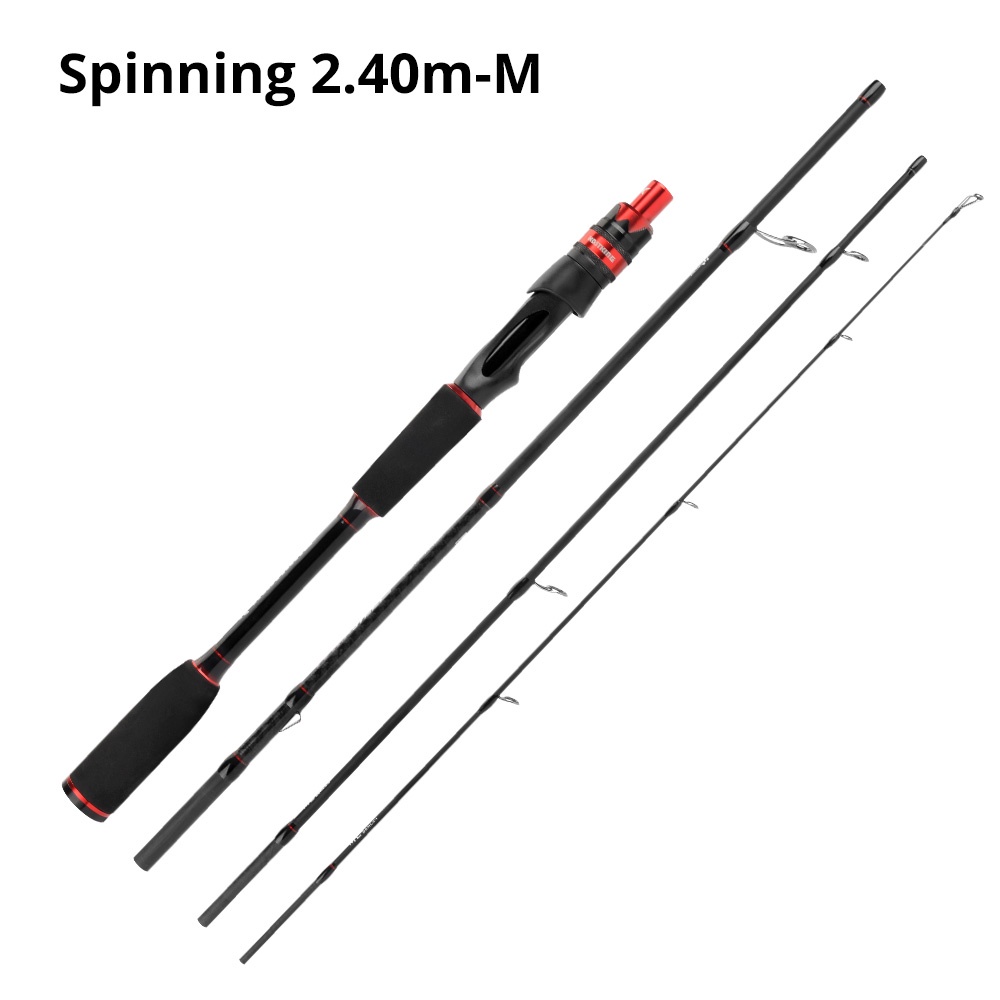 KastKing Traveler Max Steel Spinning Casting Fishing Rod 4 Pcs - Carbon ...
