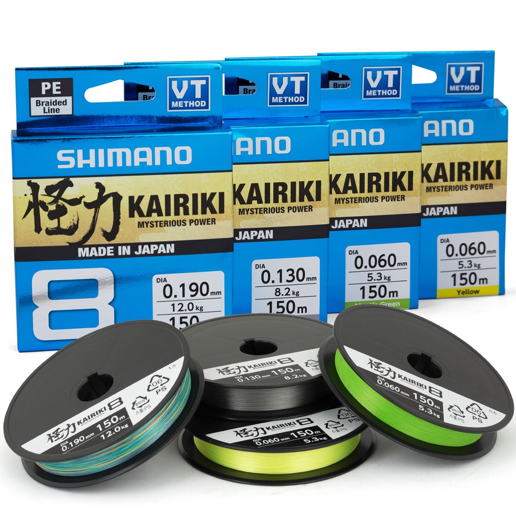 NEW SHIMANO BRAIDED LINE KAIRIKI 8 150m x8 SMOOTH BRAIDED LINE MADE IN JAPAN | Shopee Malaysia