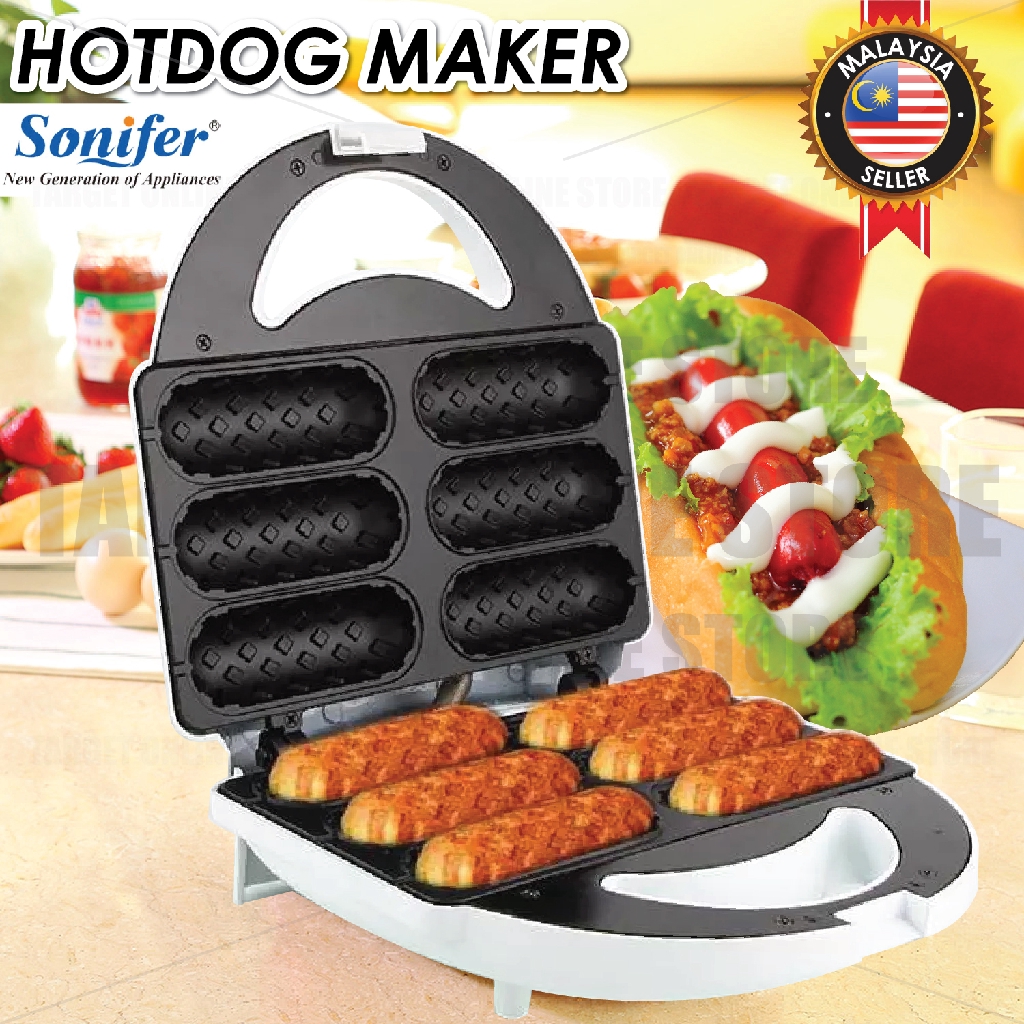 SONIFER SF-6040 Electric Hot Dog Maker Sausage Stick Crispy Corn Dog ...