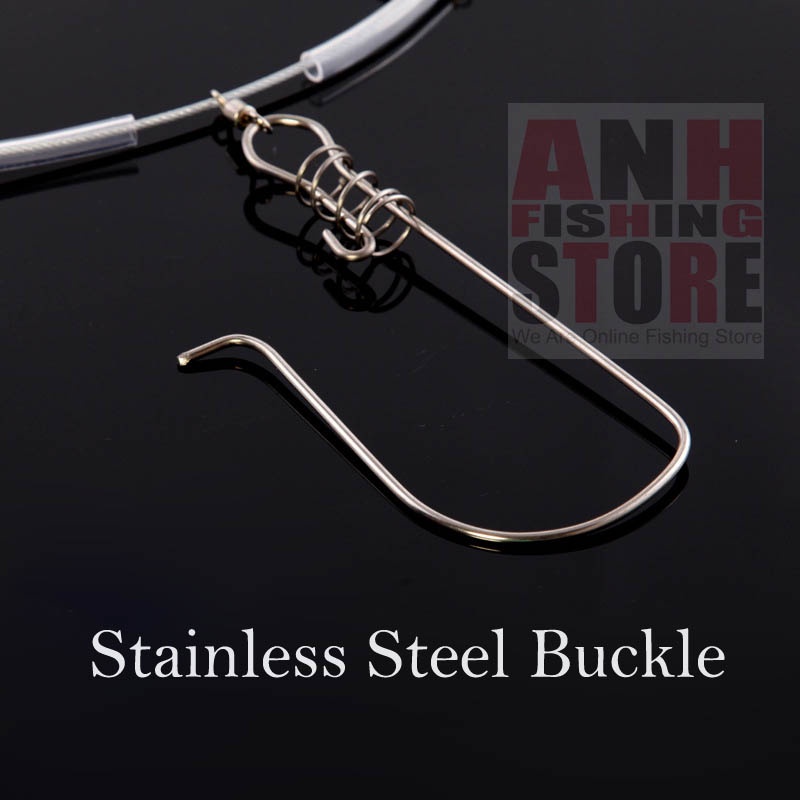 5m / 10m Stainless Steel Fish Buckle Set with Buoy Gali Ikan Set dengan ...