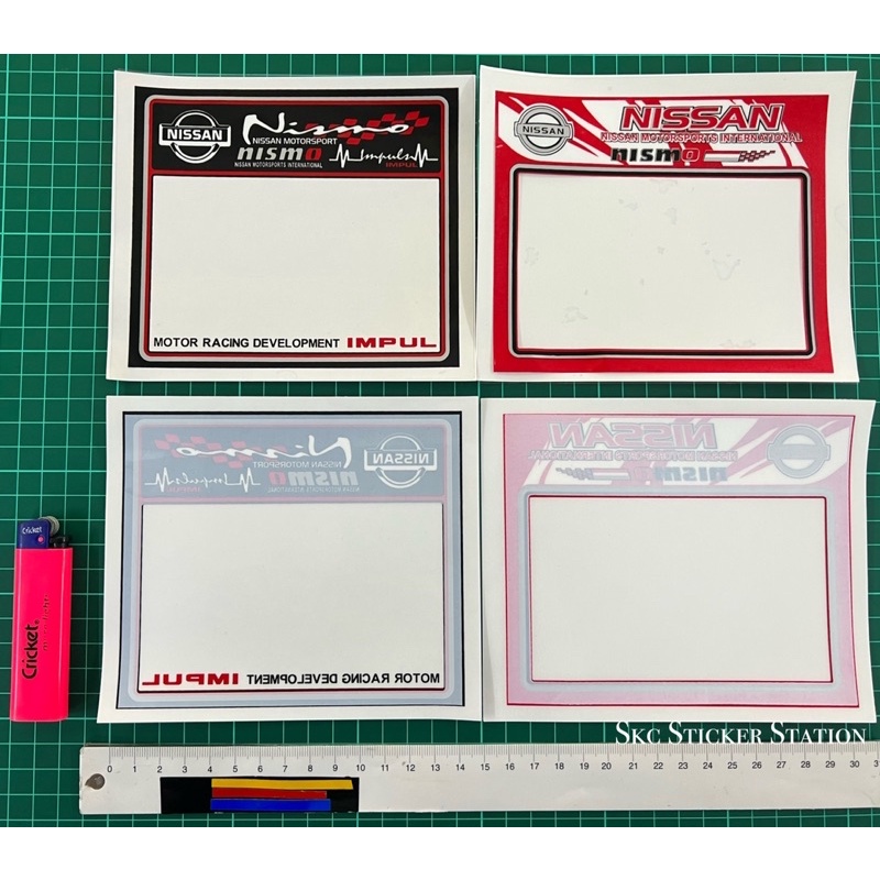 Universal Car Roadtax Sticker Cermin (Tampal Dalam) #nissan #nismo # ...