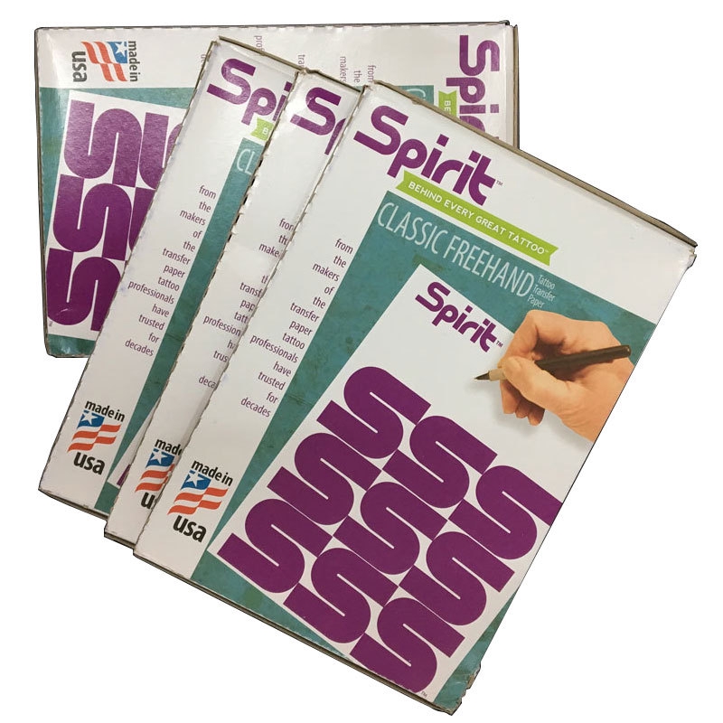 Professional 100 Sheets Original USA Spirit Tattoo Transfer Paper ...