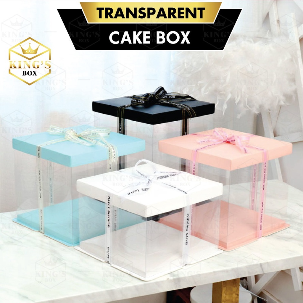 Two Layer (2 Tingkat 22/27cmcm Tinggi) Cake Box | Shopee Malaysia
