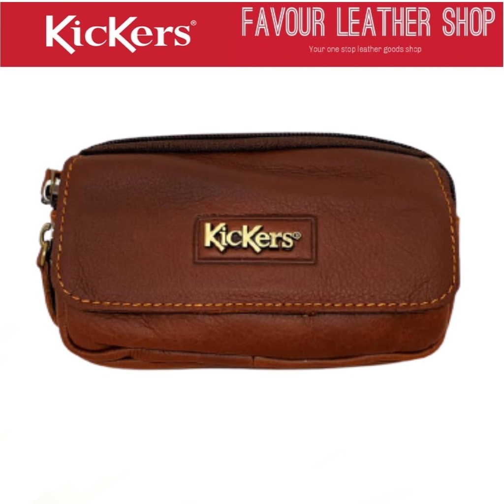 Kickers Genuine Leather Pouch Bag (C87793) | Shopee Malaysia
