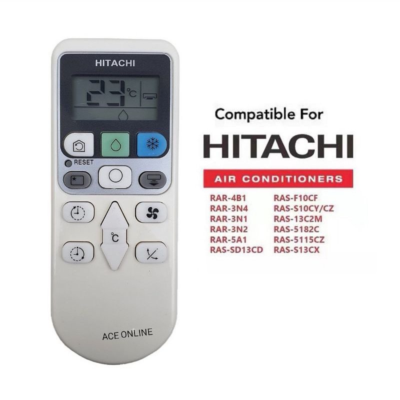 Hitachi air conditioning Remote control RAR-3NA | Shopee Malaysia