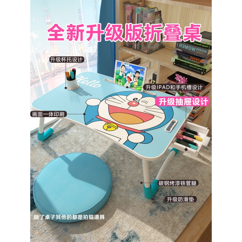 Dormitory bed bedside folding desk adjustable lifting bedroom girl ...