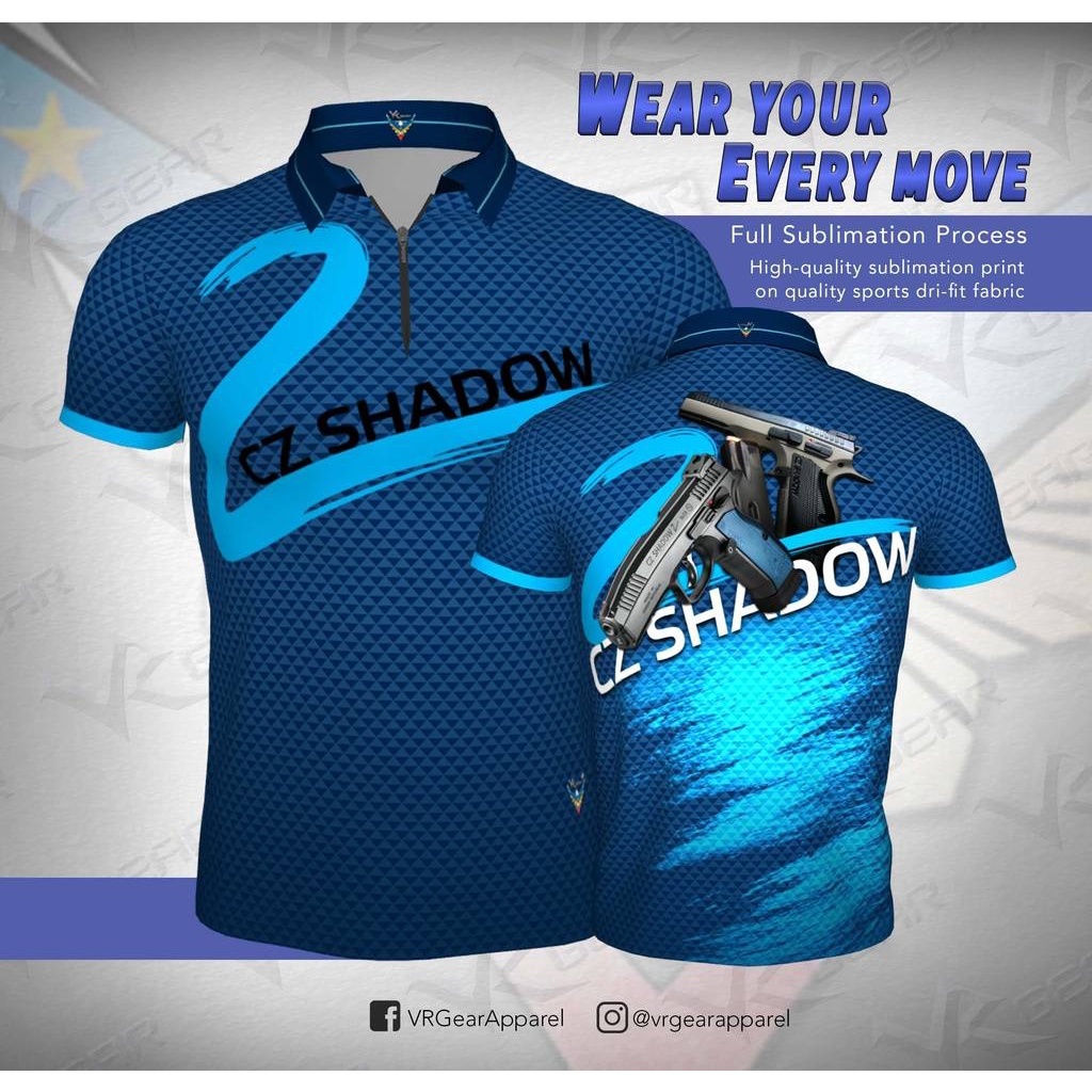 2022 CZ SHADOW 2 BLUE Full Sublimation Polo Shirt | Shopee Malaysia