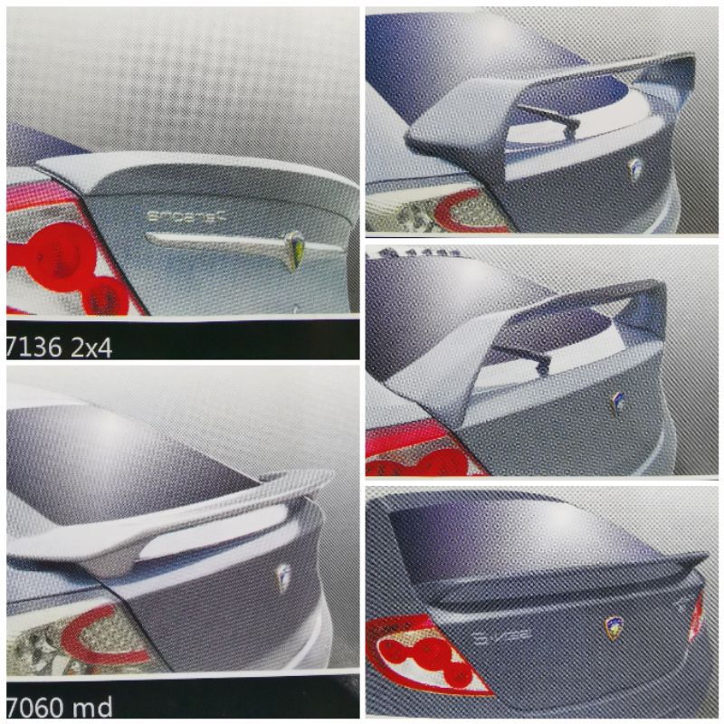 Gen 2 Spoiler (LL7046 SP15 DC2, LL7060 MDL, LL7110 MG'07) Fibreglass Without Paint | Shopee Malaysia