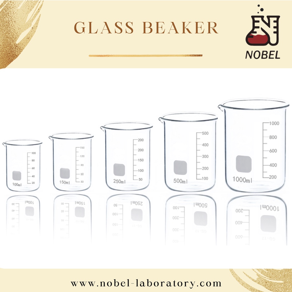 Glass Beaker / Bikar Kaca (Low Type) | Shopee Malaysia