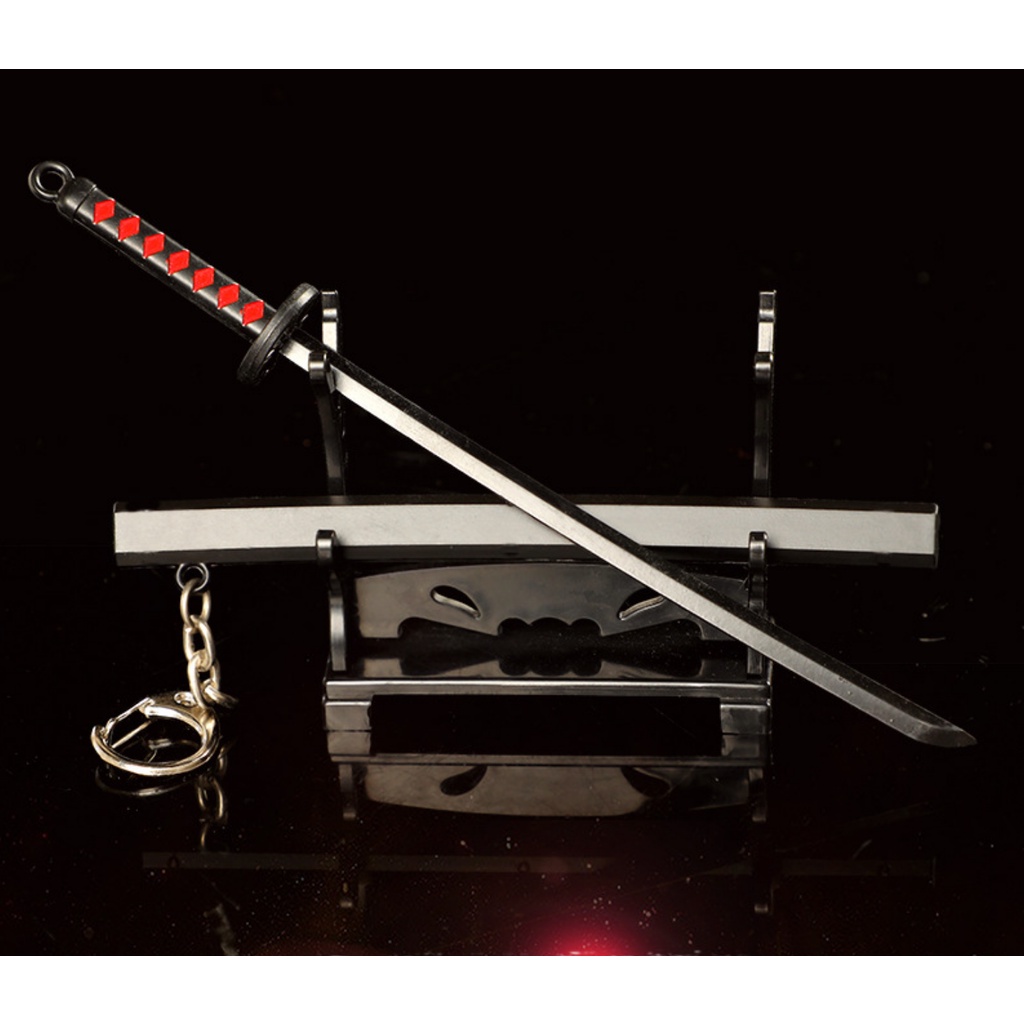 Demon Slayer keychain sword charm cosplay tanjiro rengoku zenitsu giyu ...