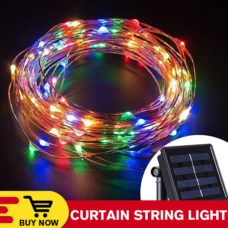 Solar Copper Wire Fairy Light 10M/100lights and 20M/200light For Home ...