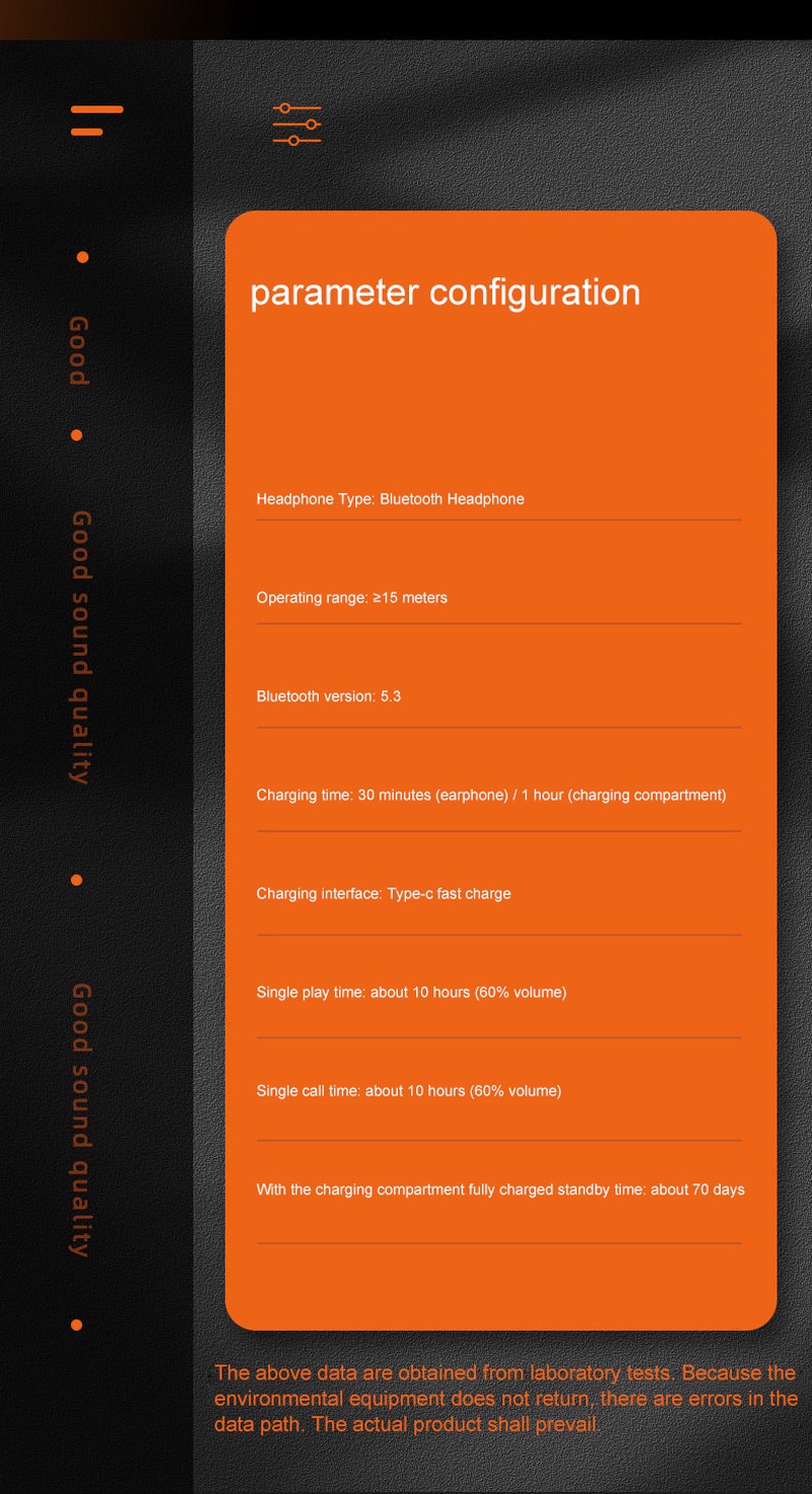 TWS H9 Wireless Bluetooth 5.3 Headphones ENC Smart Noise Canceling ...