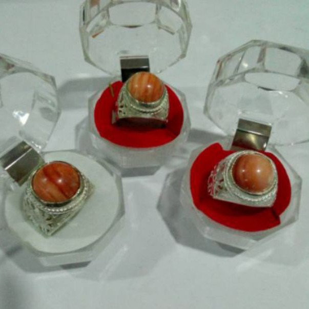 Cincin batu Marjan/Coral asli | Shopee Malaysia