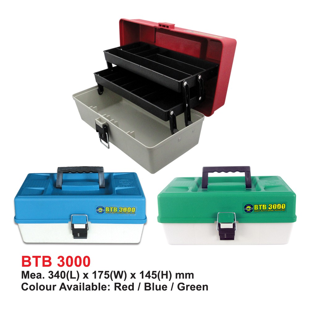 Bakau Tackle Box BTB Plastic Fishing Lure Hook Rig Bait Storage Case ...